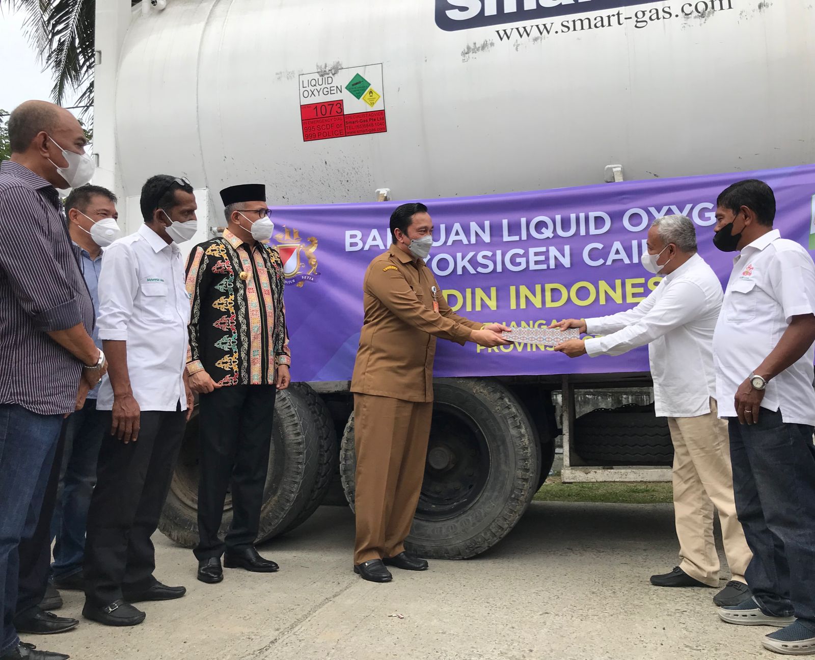 RSUZA Banda Aceh Dapat Bantuan 20 Metrik Ton Oksigen dari Kadin ...